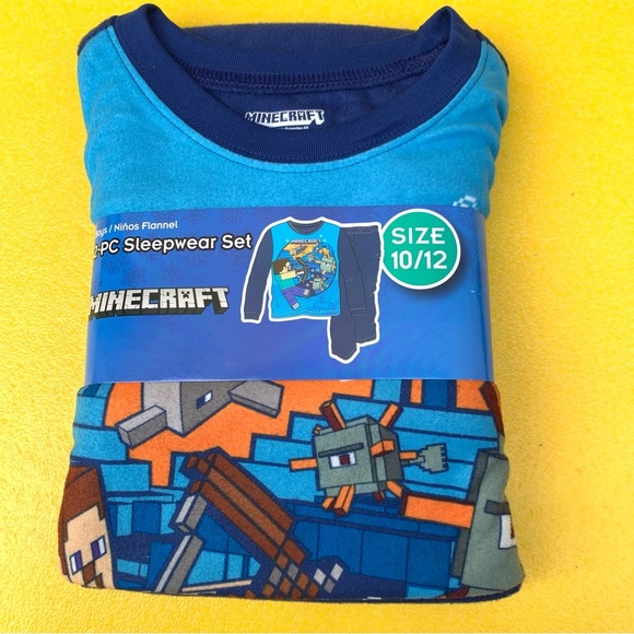 Minecraft | Pajamas | Minecraft 2piece Boys Size 12 Sleepwear Set ...